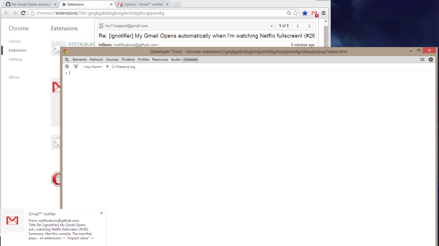 My Gmail Opens automatically when I'm watching Netflix fullscreen! · Issue #260 · inbasic ...