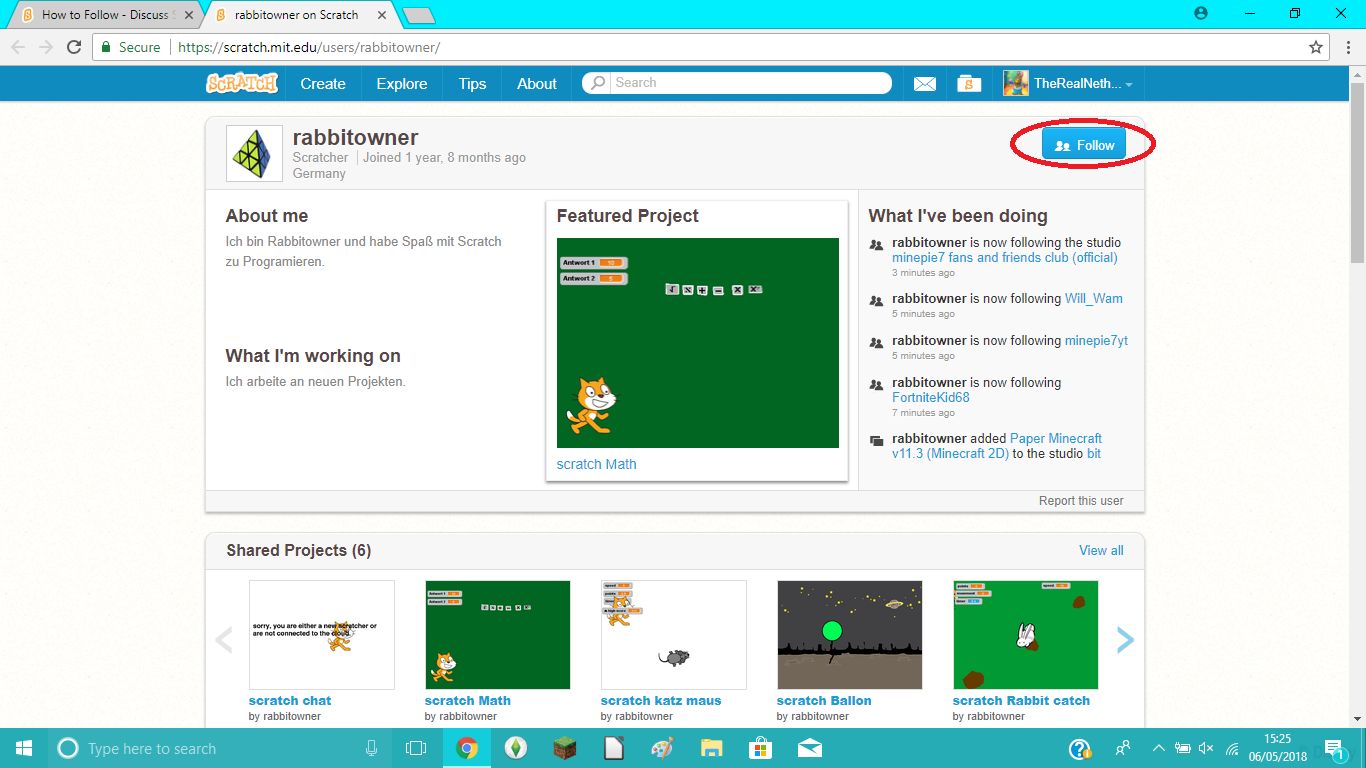 How To Follow Discuss Scratch