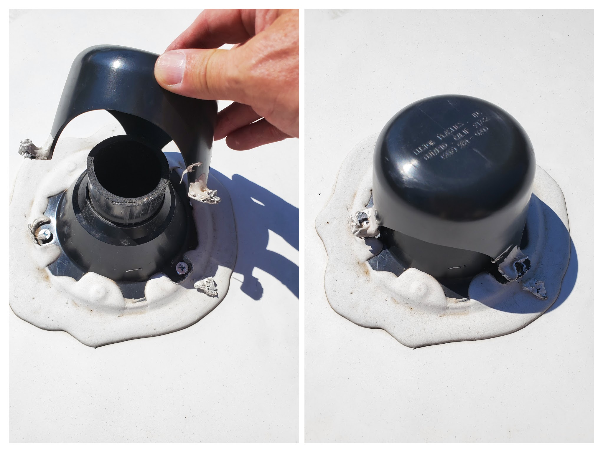 Black tank vent pipe cover was not attached on roof! | iRV2 Forums