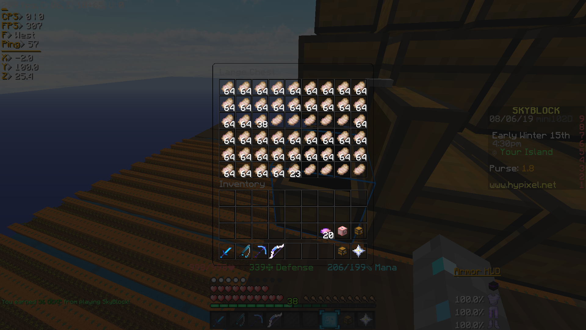 Game breaking glitch need staff help double chest full of grilled porkchops | Hypixel ...