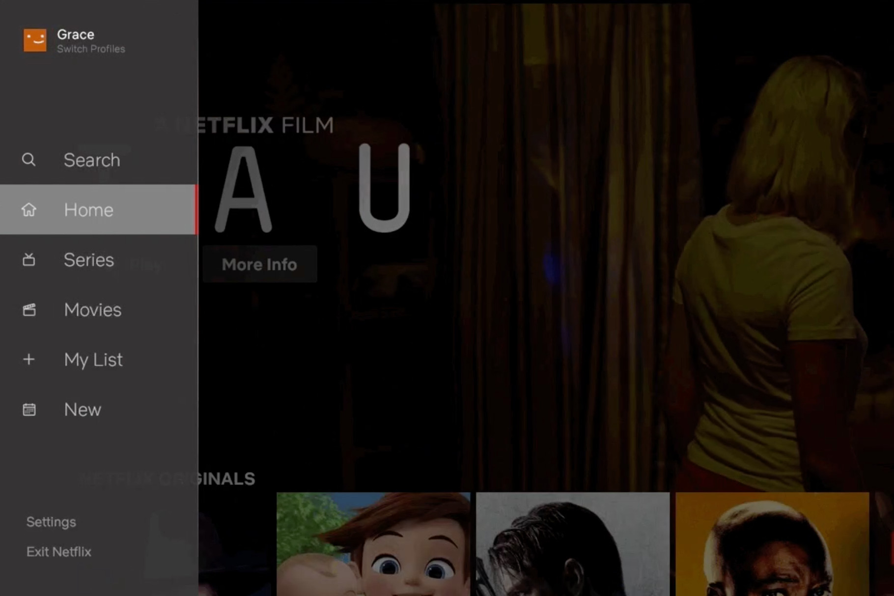Netflix ปรับอินเตอร์เฟสแอพบนทีวีใหม่ เพิ่ม sidebar และแยกซีรีส์กับภาพยนตร์ออกจากกัน | Blognone