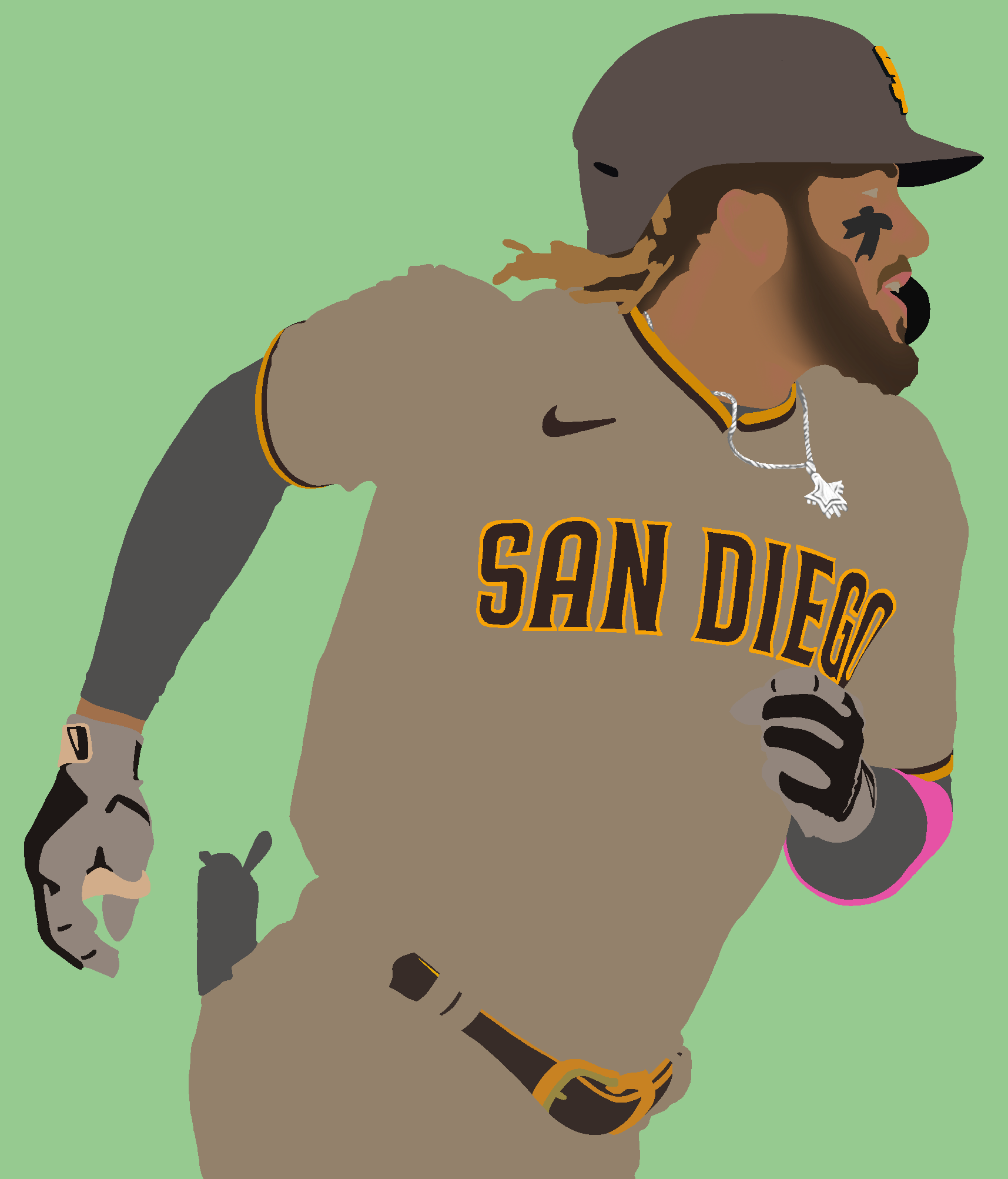 Just finished a digital drawing of Tatis Jr. : r/Padres