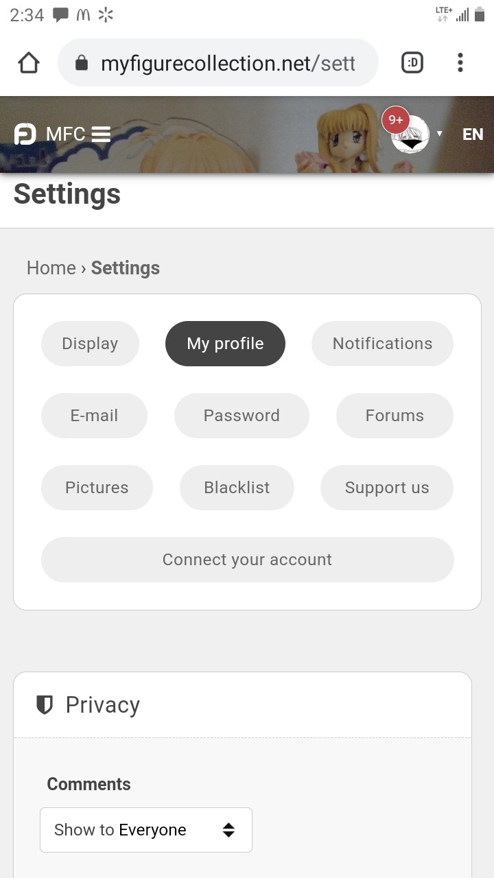 Pictures in profile (Page 1 of 1) — MyFigureCollection.net