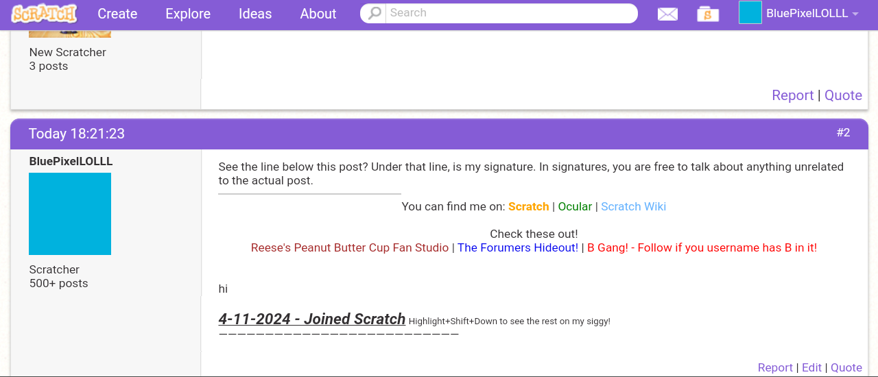 Post and Signature Separator line - Why is it different? - Discuss Scratch