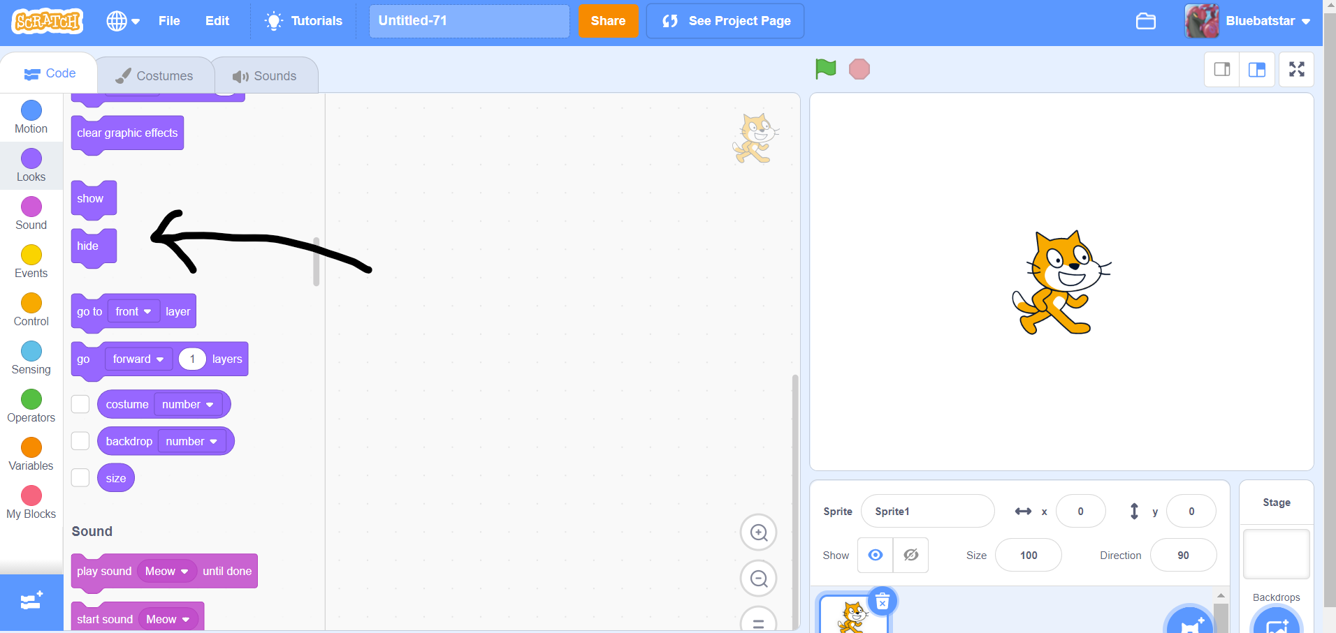 A missing block and PfP. - Discuss Scratch