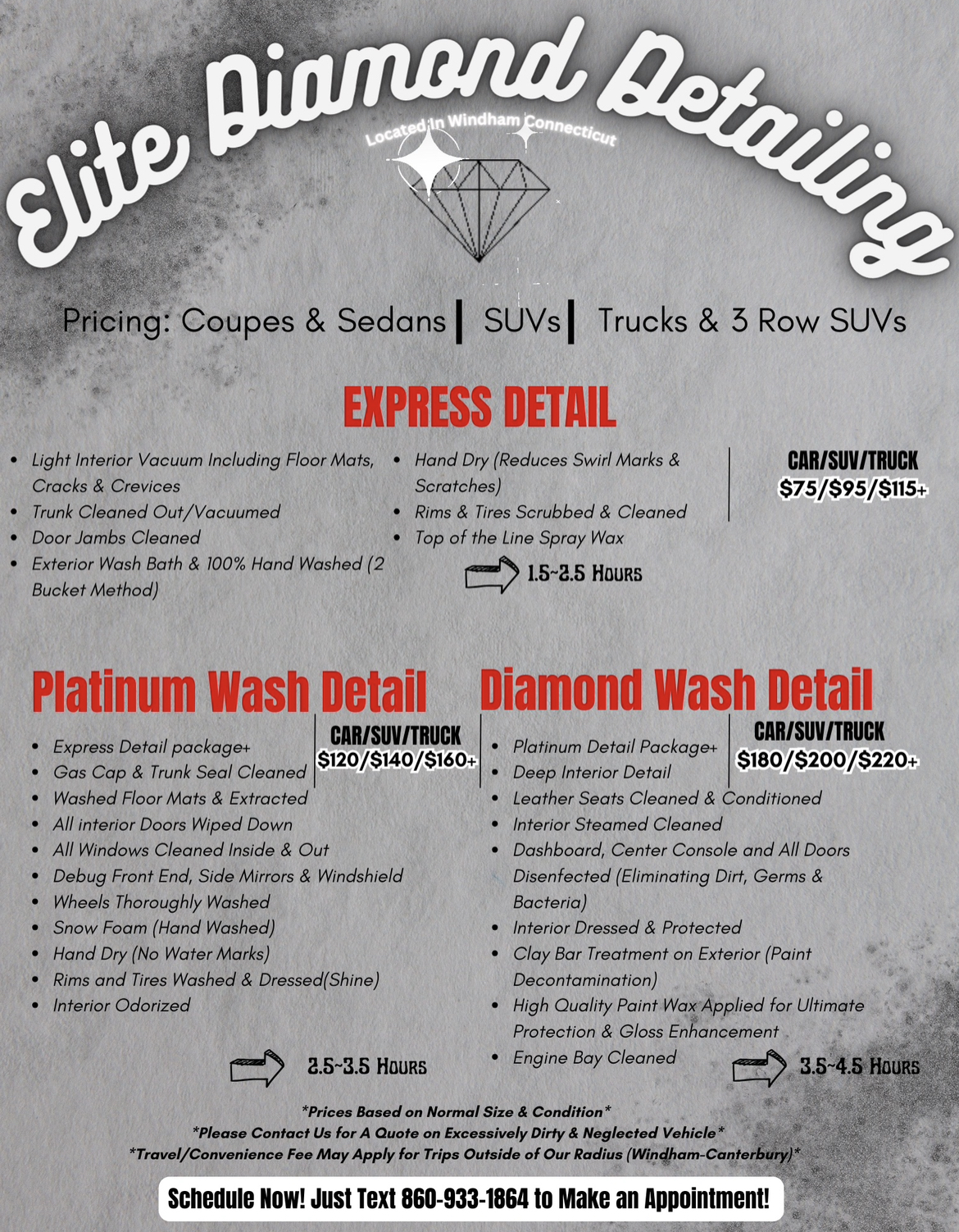 Elite Diamond Detailing | Instagram, Facebook, TikTok | Linktree