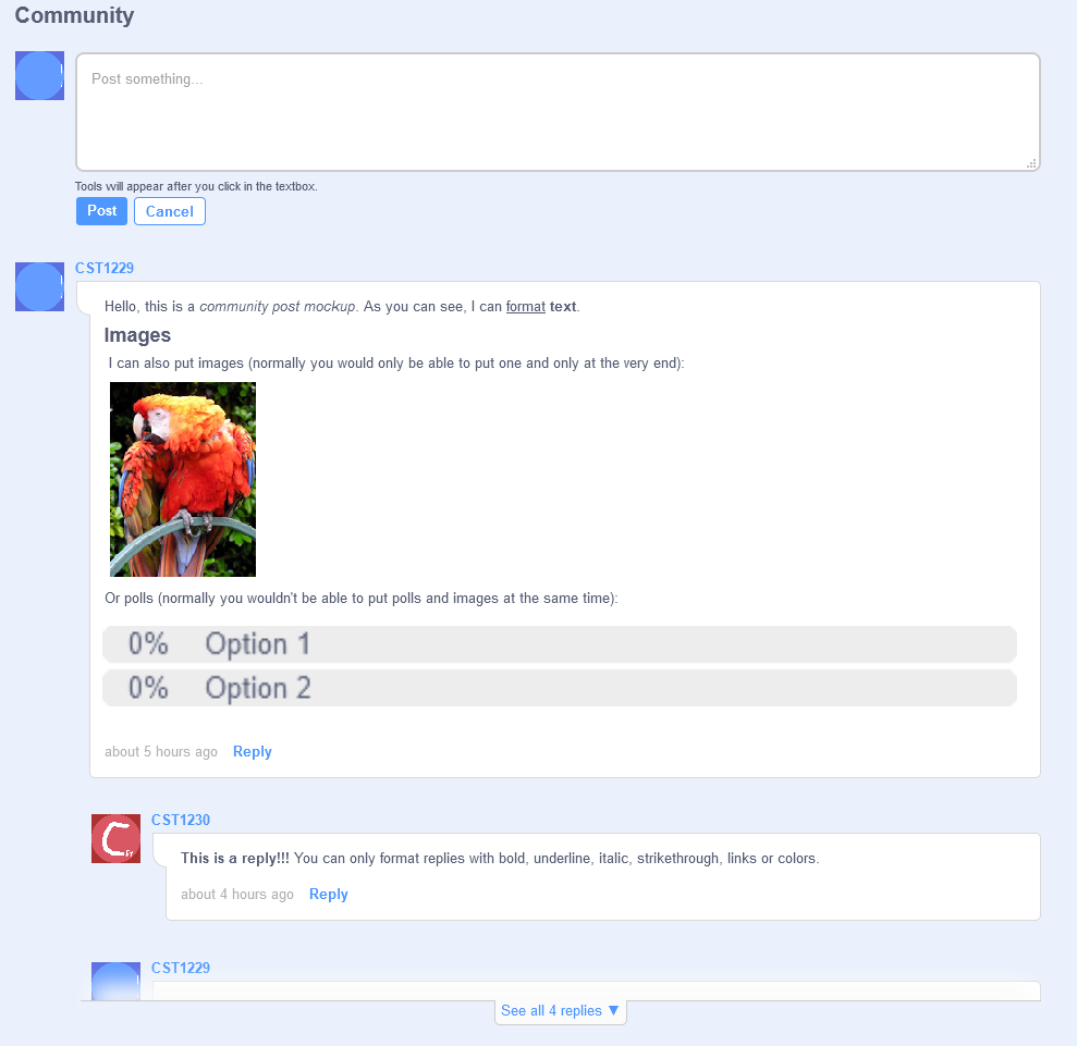 A Community section on profiles (Like YouTube!) - Discuss Scratch