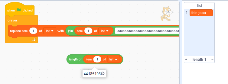 List Limit - Discuss Scratch