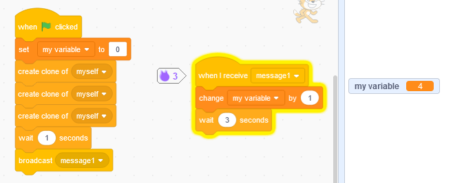 An indicator for how many clones are running a script - Discuss Scratch