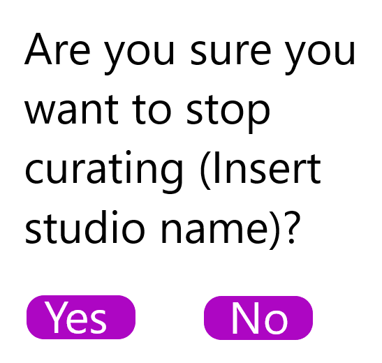 Instant Uncurate a Studio - Discuss Scratch