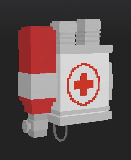 Medi-gun + Kritz n' Medic backpack (Blu Team texture included) | Team ...