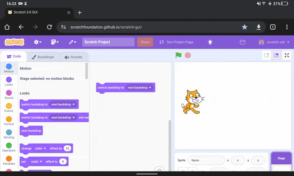 backdrop named "next backdrop" breaks switch costume to "next backdrop" - Discuss Scratch