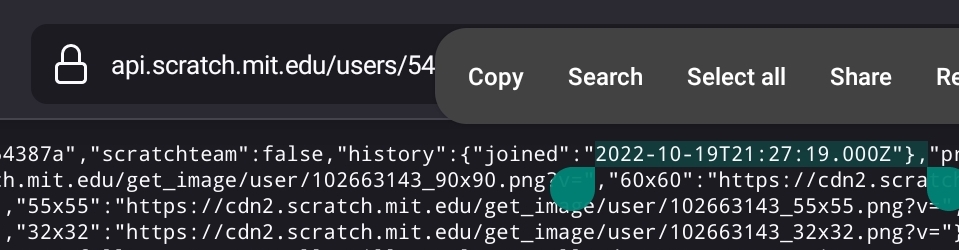 Account Join Date Glitch When Using Scratch API - Discuss Scratch