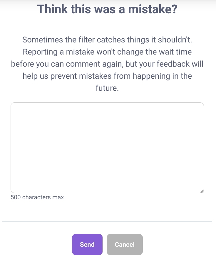 report button if a mute was incorrect - Discuss Scratch