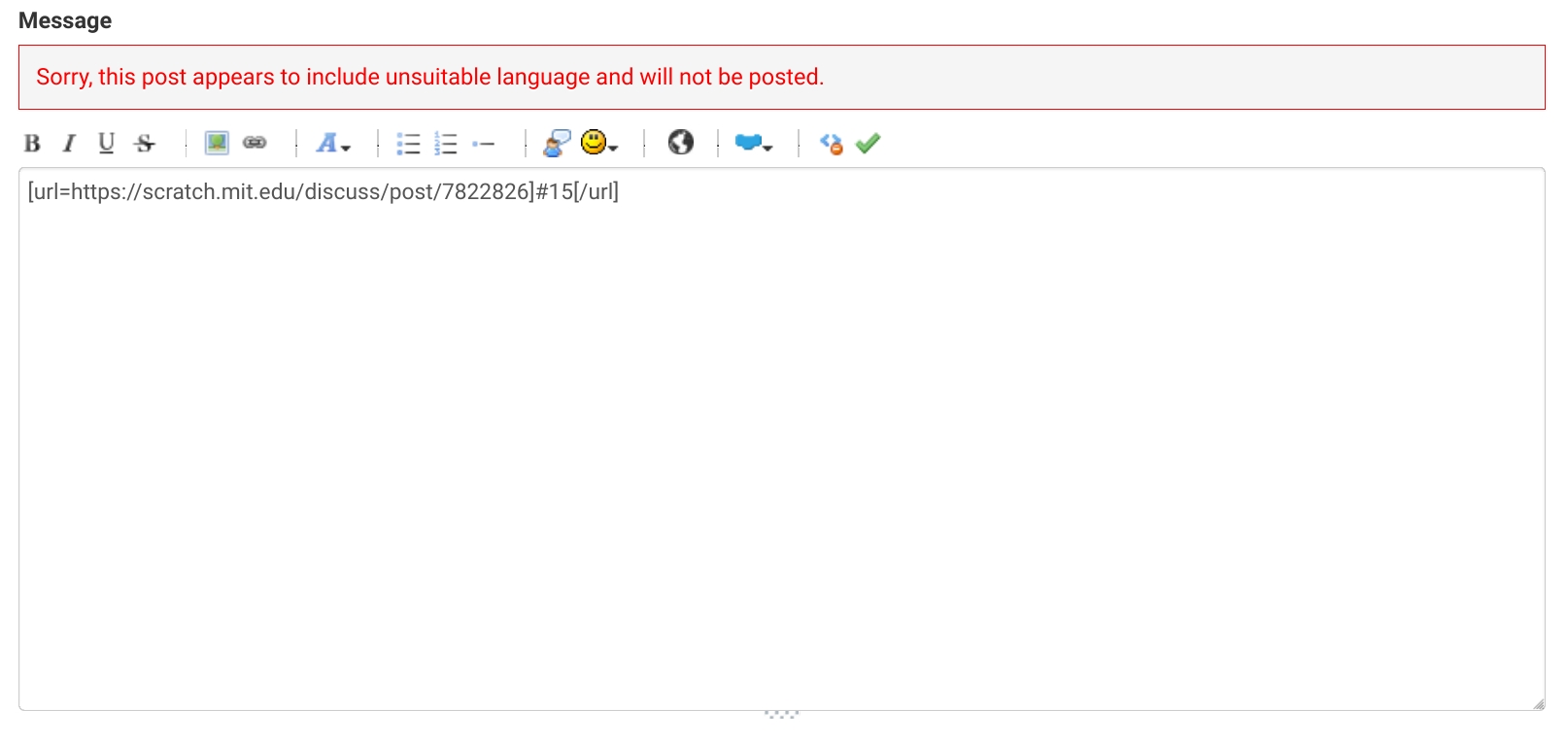 Why can I not post this on the forums? - Discuss Scratch