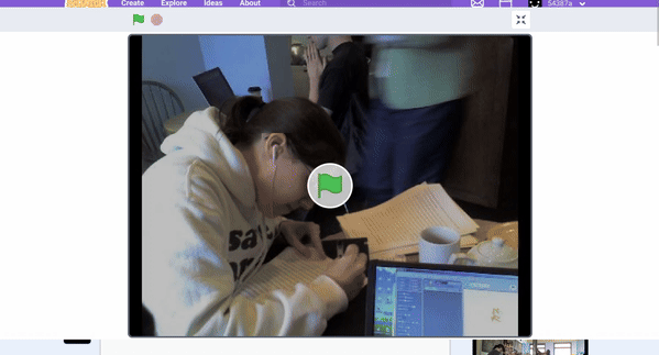 When viewing projects in fullscreen, you can (slightly) see the project page what it looked like ...