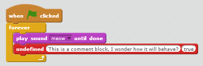 Comment Block - Discuss Scratch