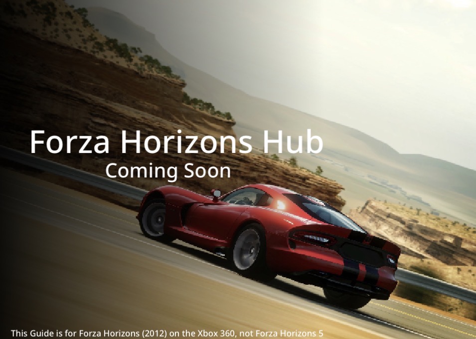 Forza Horizons Hub - Discuss Scratch