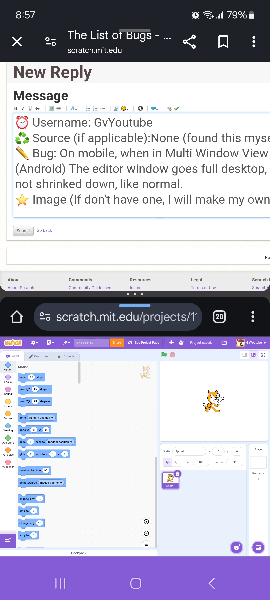 The List of Bugs - Discuss Scratch