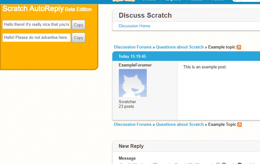 Scratch AutoReply Extension · Issue #1588 · ScratchAddons/ScratchAddons · GitHub