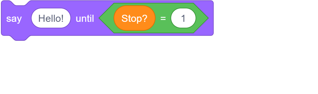 Say until block - Discuss Scratch
