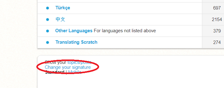 Forum Signature (Got the answer!) - Discuss Scratch