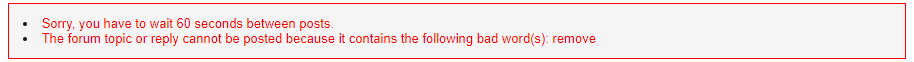 Disable posting comments or forum posts if they contain a bad word ...