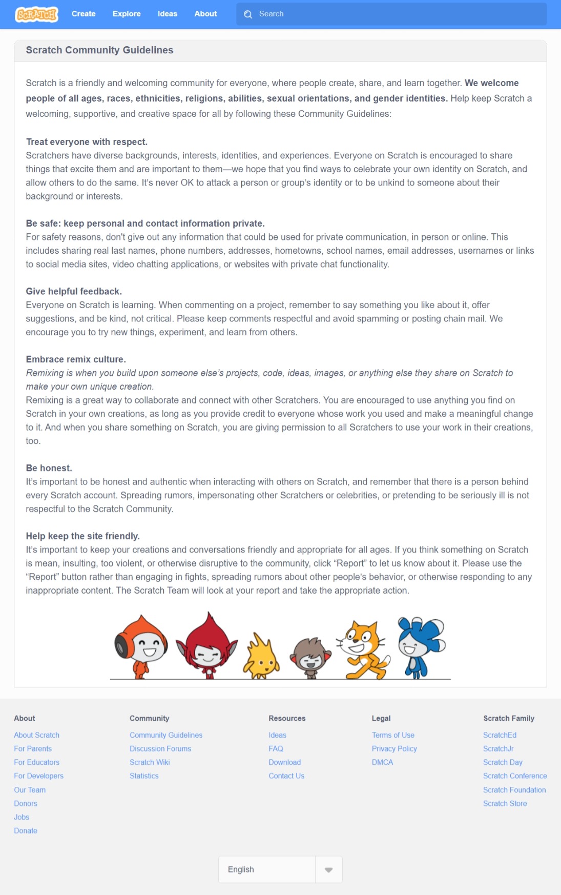 Revised Community Guidelines - Discuss Scratch