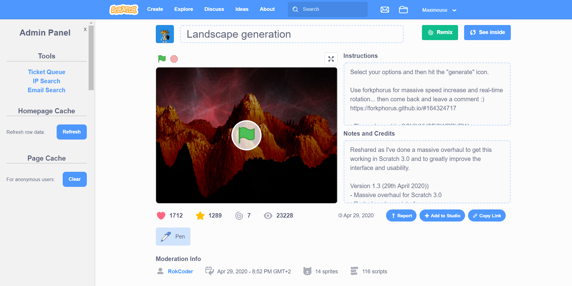 Does the ST even have the report button? - Discuss Scratch