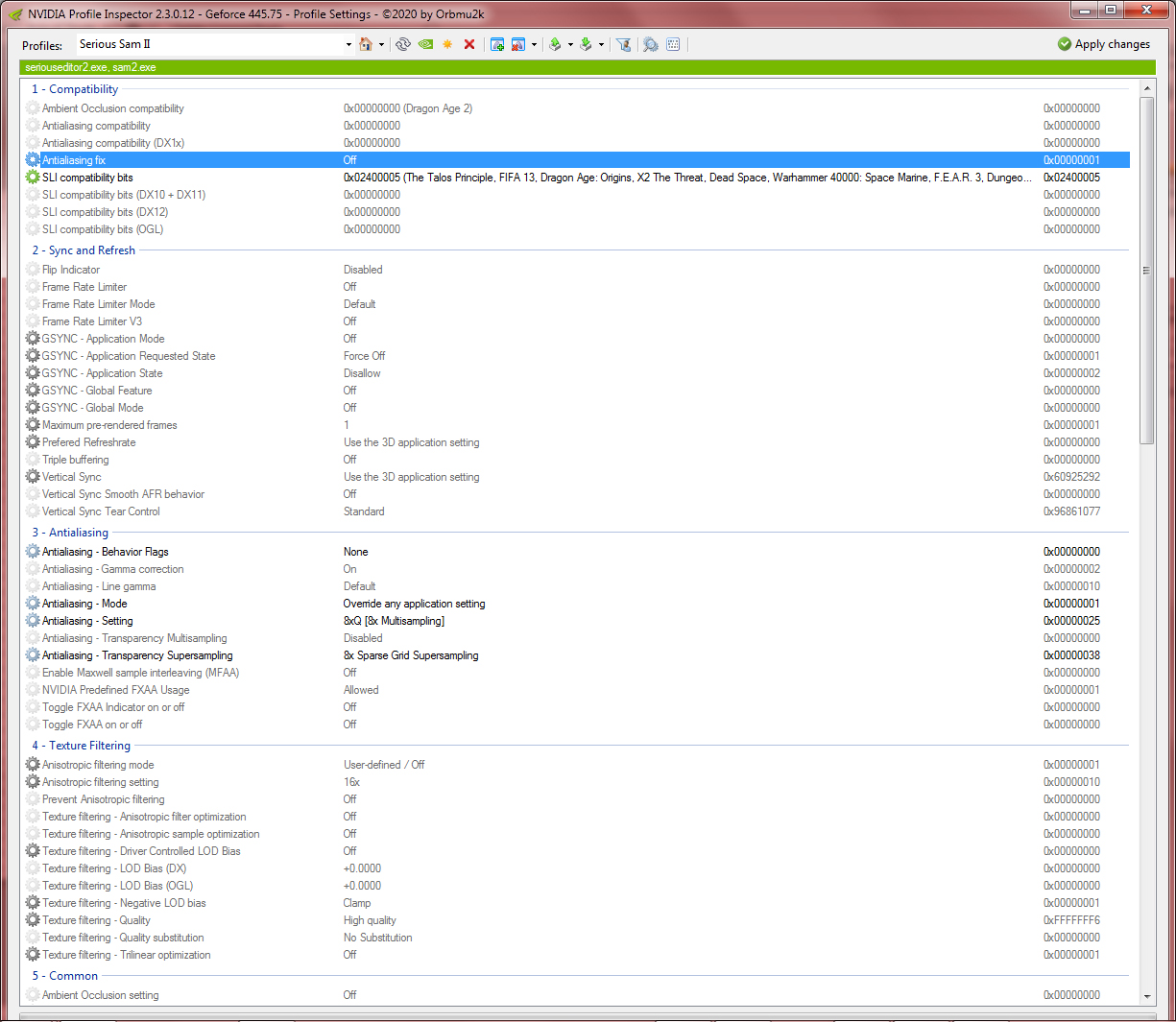 Any way to force transparency anti aliasing? (SSAA, SGSSAA, etc ...