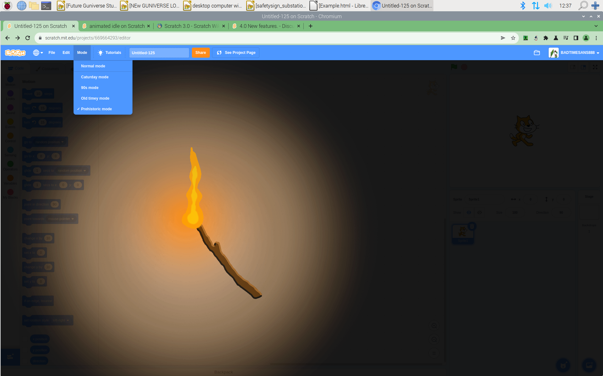 New mode feature in scratch editor? - Discuss Scratch