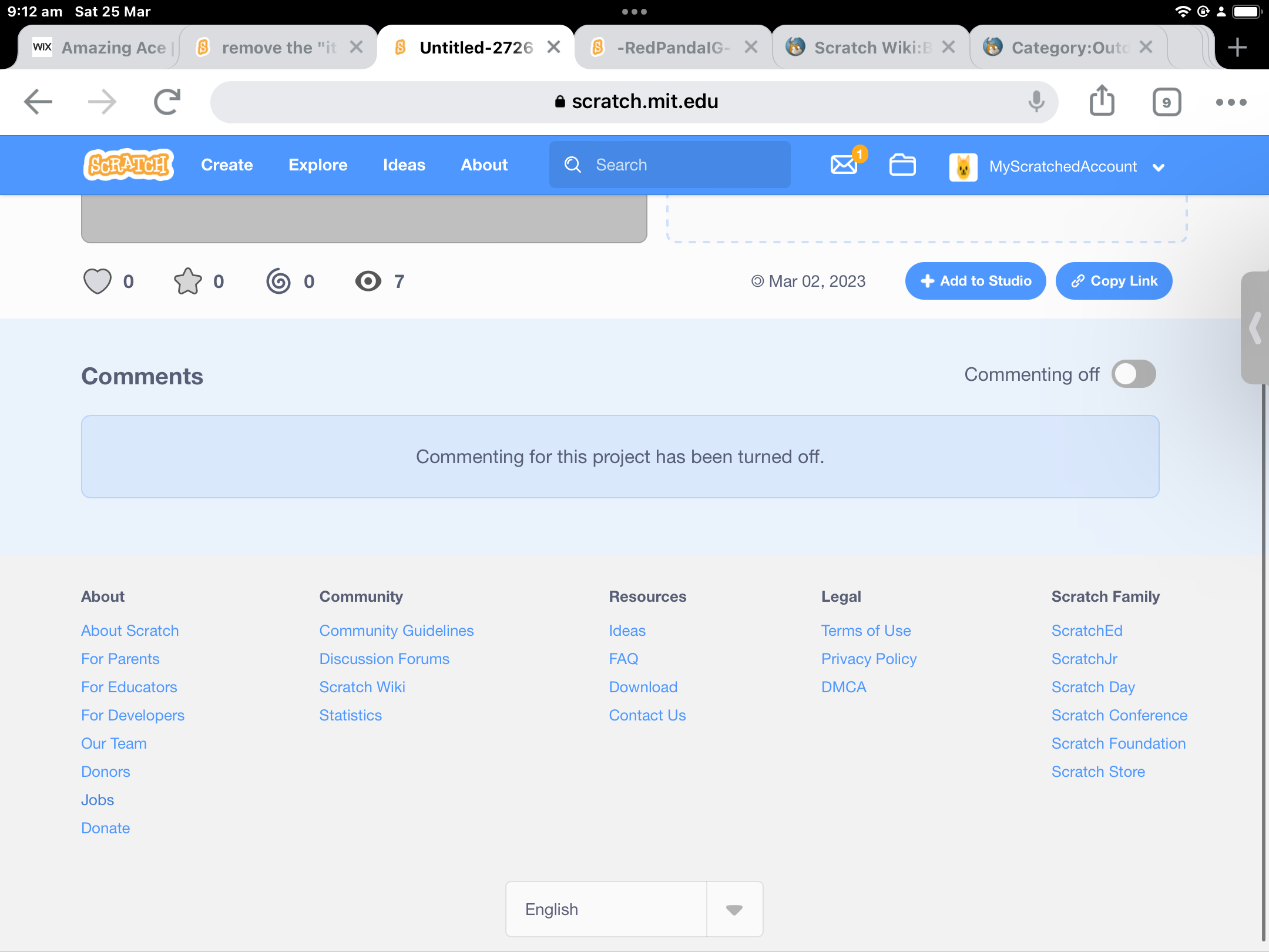 remove the "it seems like commenting has been turned off for this page ...