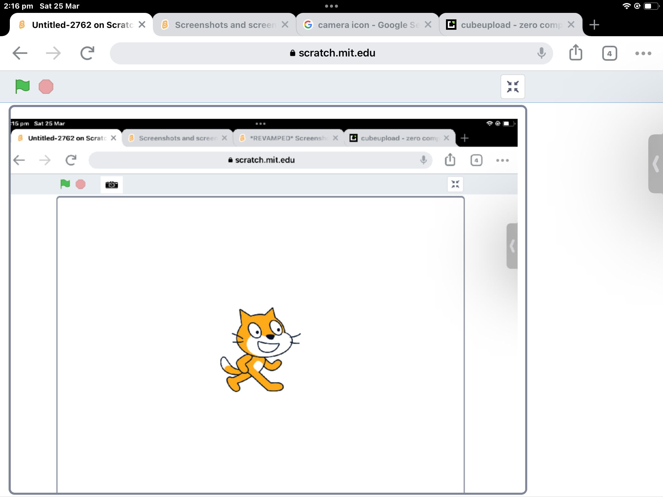 [DUPE] Screenshots and screen recording block and button - Discuss Scratch