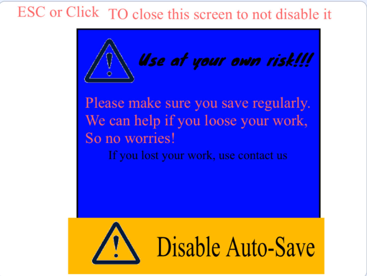 Disable "Auto-save" - Discuss Scratch