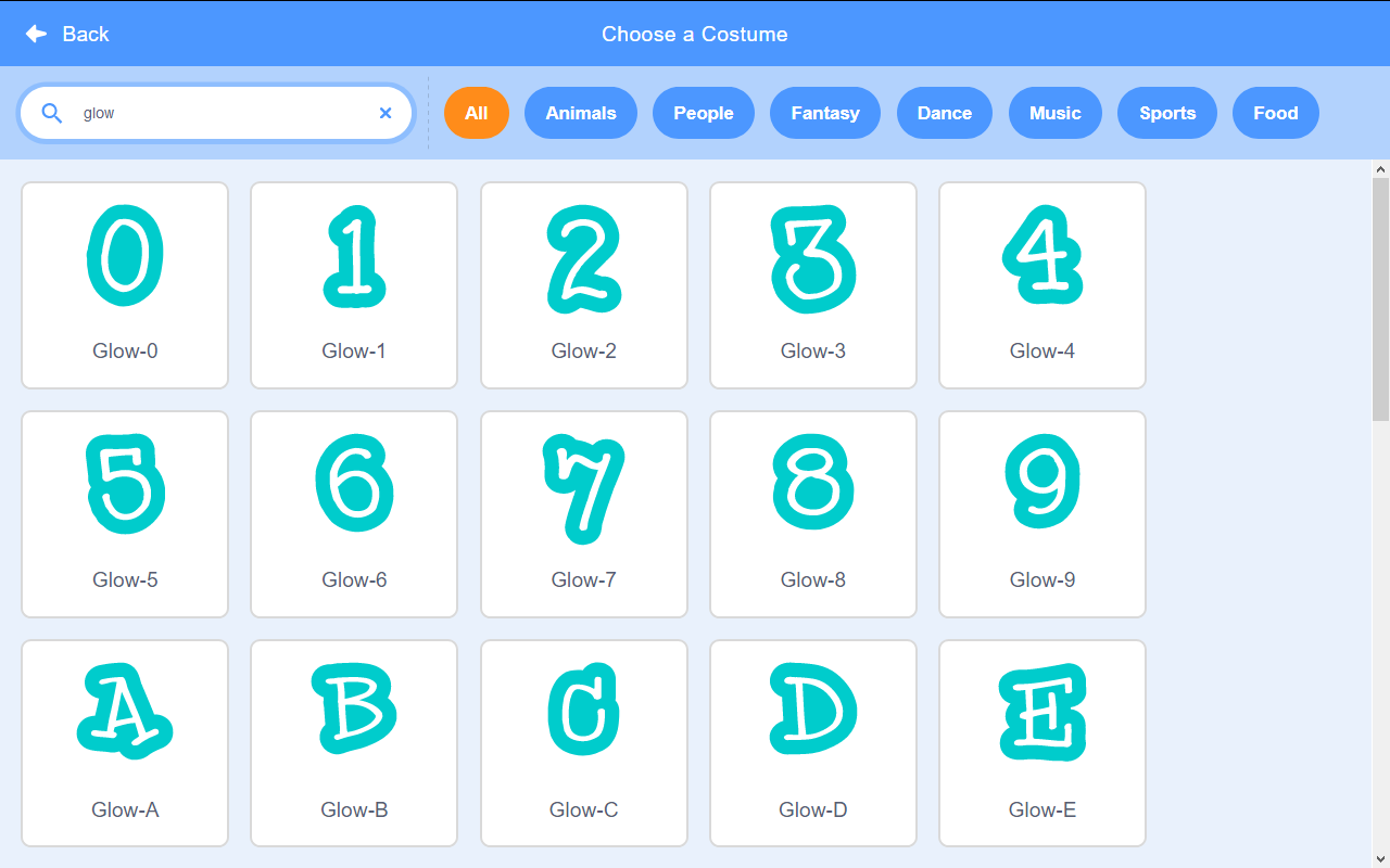 Drawing glow numbers - Discuss Scratch