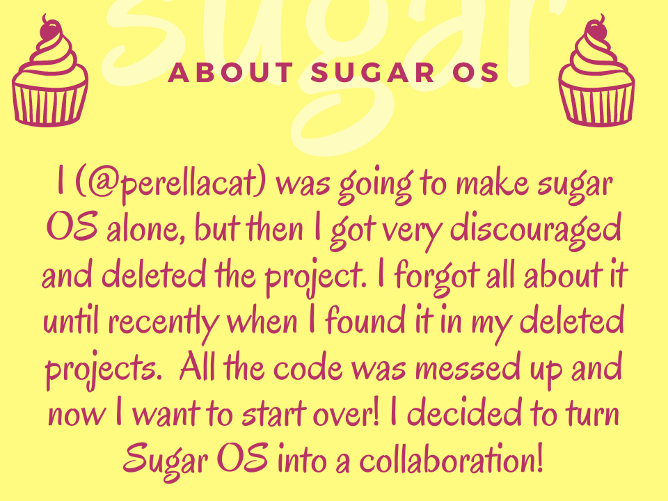 Sugar OS // An organised OS collab // Open for applications - Discuss ...