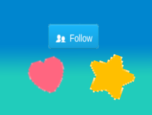 How do I make a "Love, Heart, and Follow!" at the end of my project ...