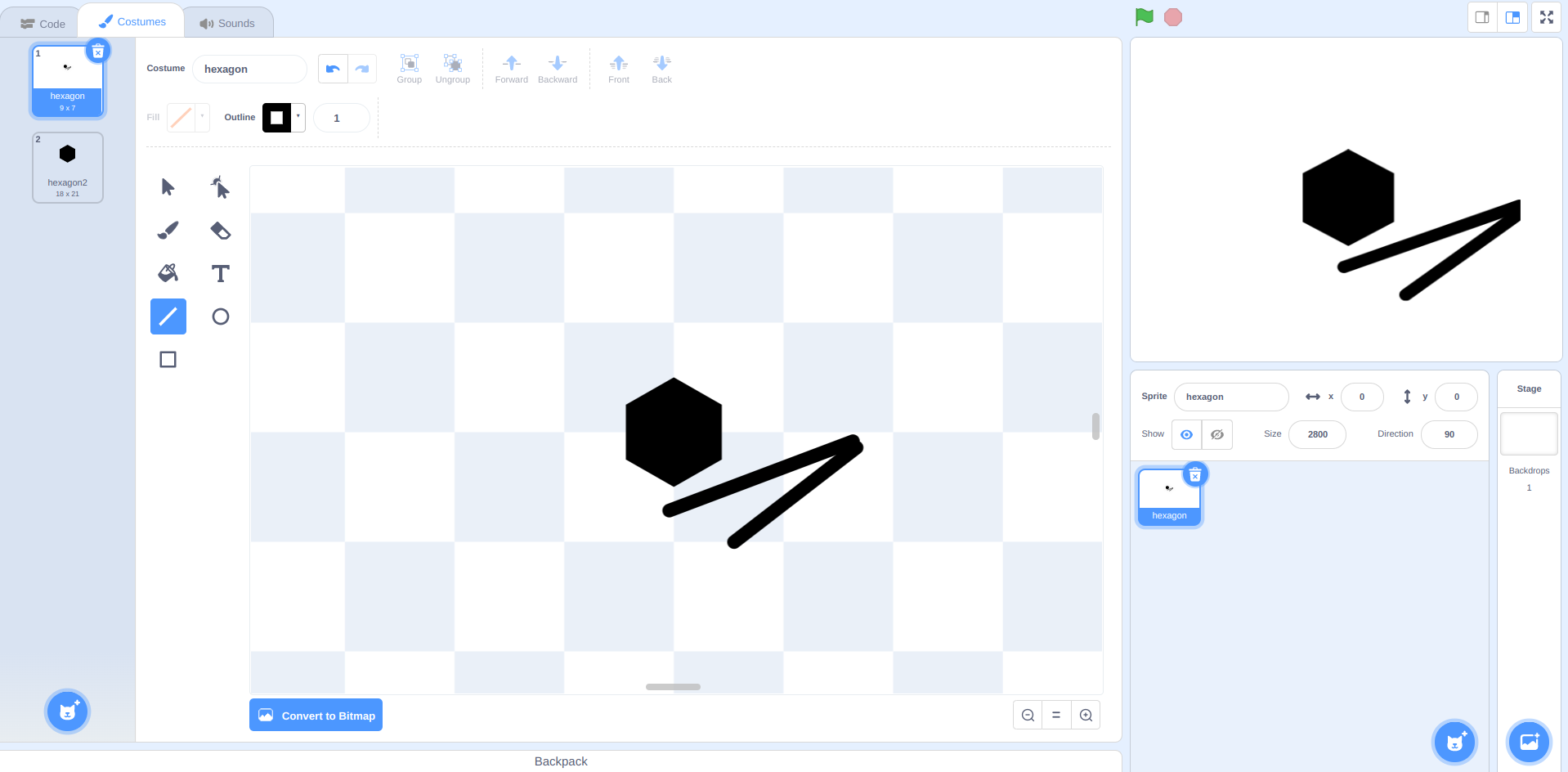 My sprite is misshapen! - Discuss Scratch