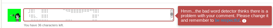 Why Whenever I Type The Bad Word Detector Shows Up Discuss Scratch