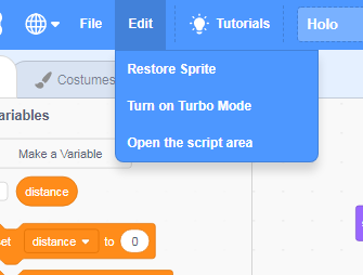 Add an option to put edges in the script area - Discuss Scratch