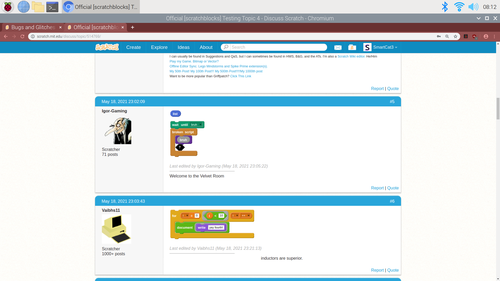 scratchblocks on forums have the wrong font on raspberry pi/chromium ...