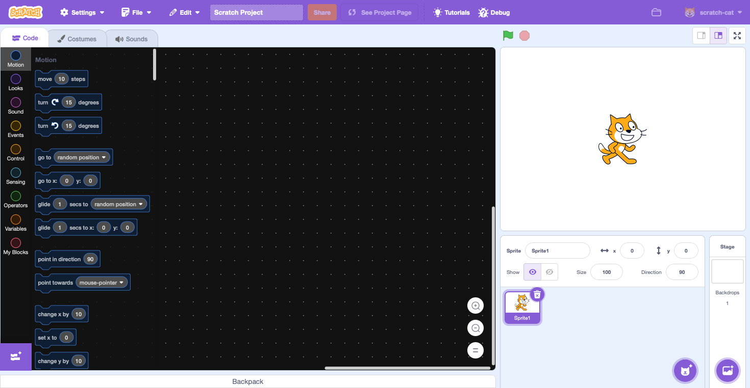 make a scratch editor dark theme - Discuss Scratch