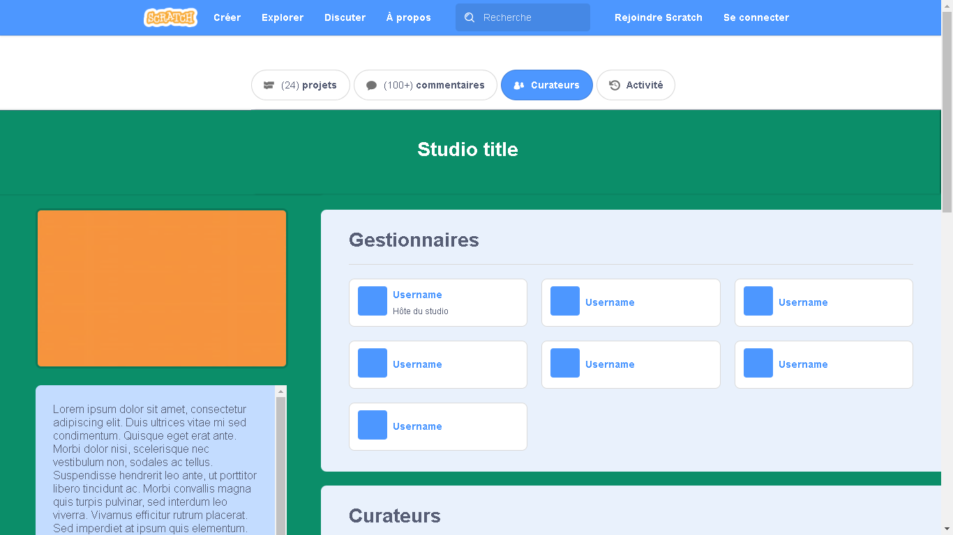 Studio redesign - Is this a suggestion? - Discuss Scratch
