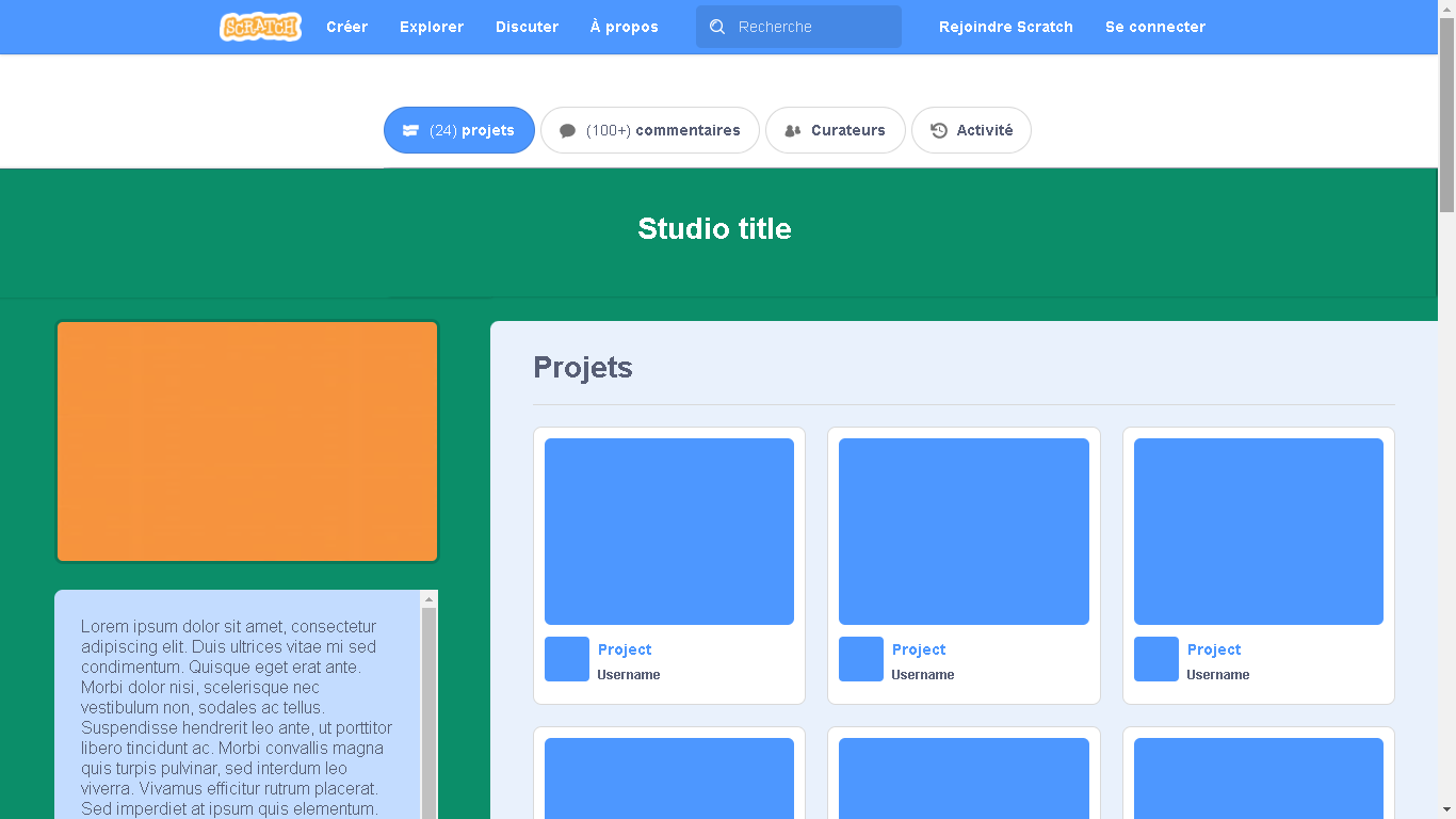 Studio redesign - Is this a suggestion? - Discuss Scratch
