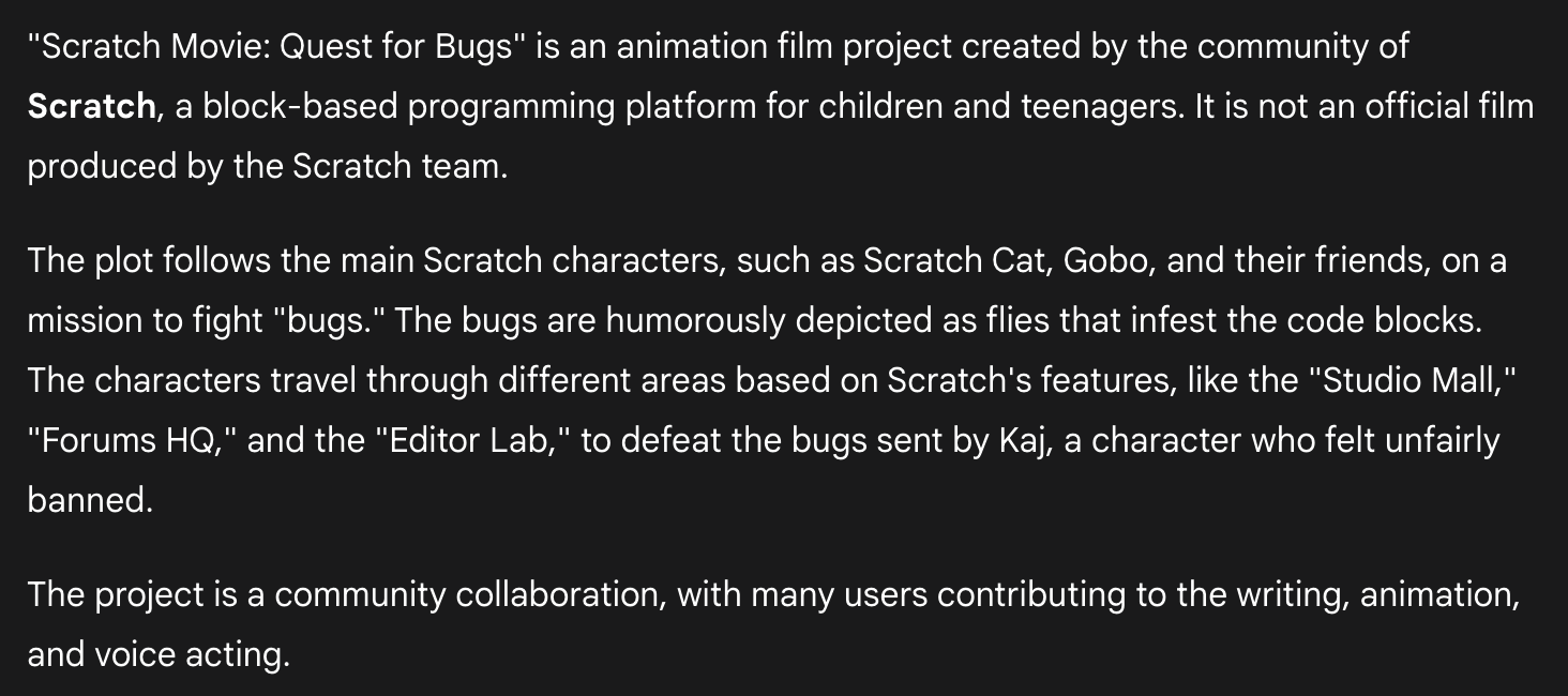 Scratch Movie: Quest for Bugs - Discuss Scratch