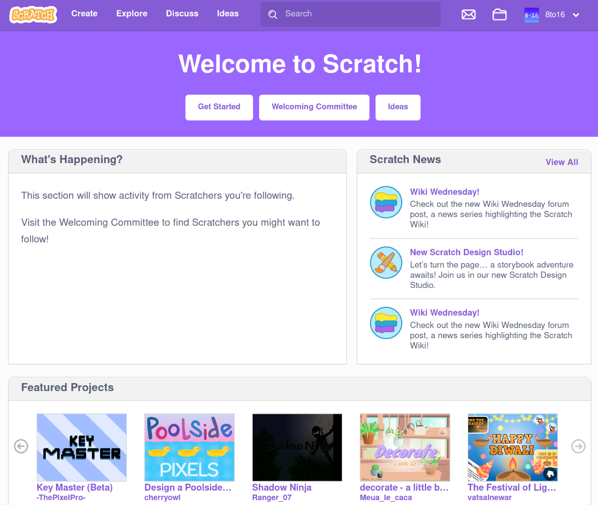 Home Page Banner - Discuss Scratch