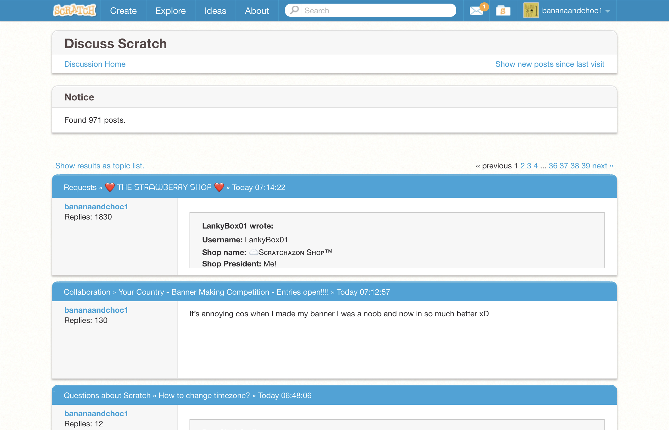 Number of posts glitching - it says I have 1000+ but I only have 963 - Discuss Scratch