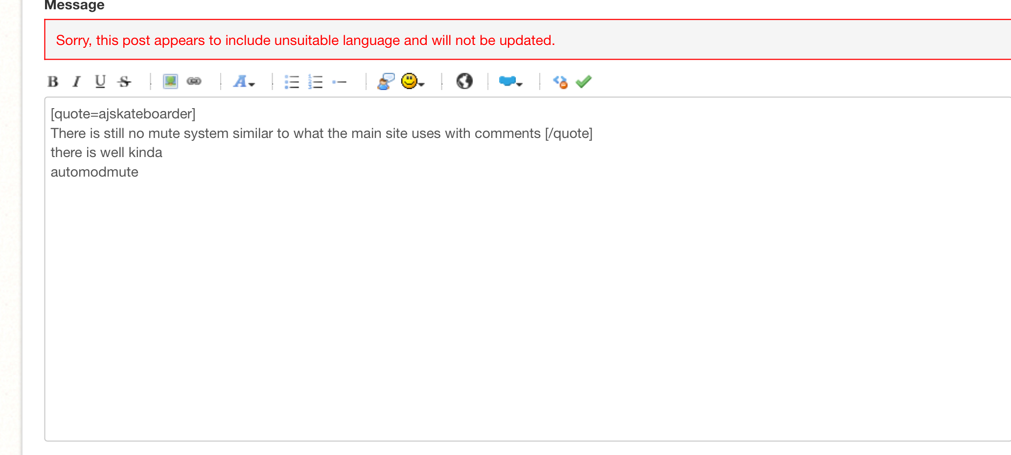 disscussion fourms mute system - Discuss Scratch