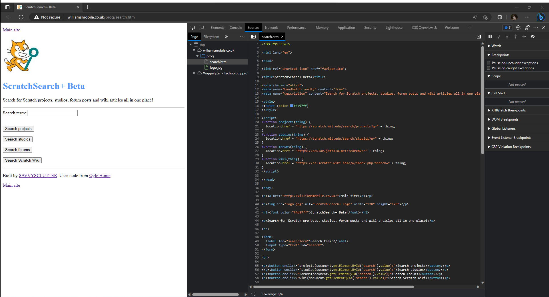 ScratchSearch+ - discontinued - Discuss Scratch