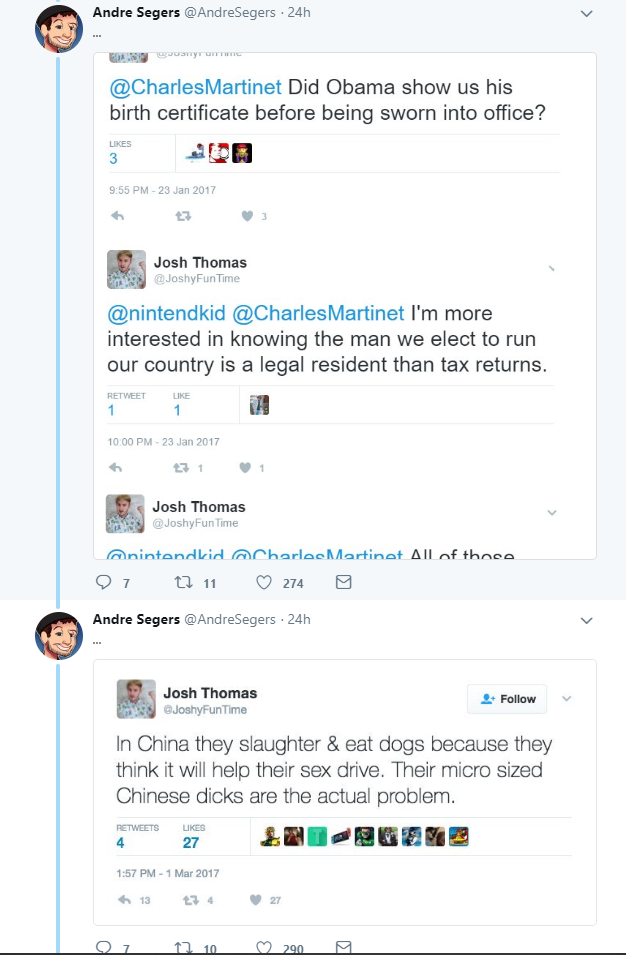 BIGOT ALERT: Josh Thomas (TheBitBlock) prepares response after exposé ...